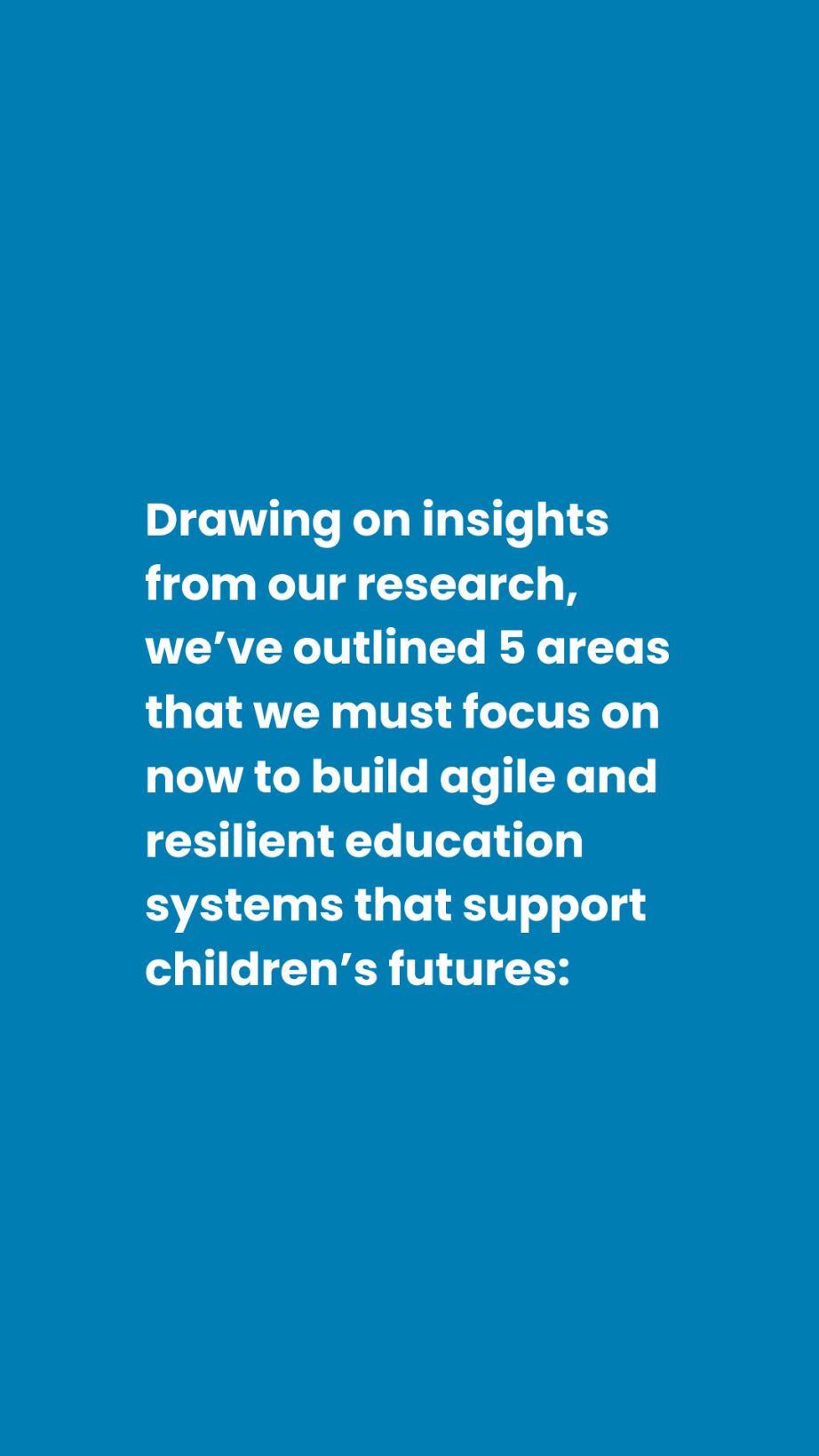 HOW TO BUILD RESILIENT EDUCATION SYSTEMS